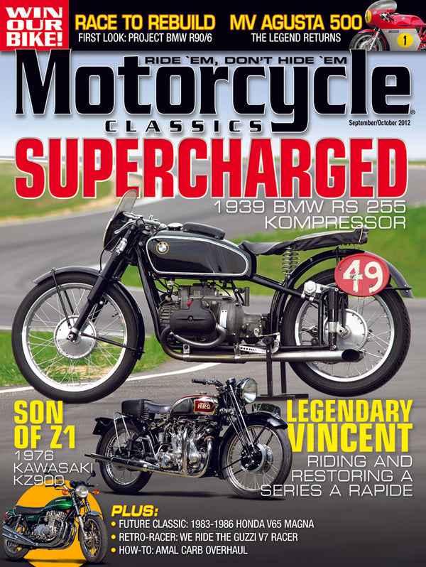 MOTORCYCLE CLASSICS MAGAZINE, SEPTEMBER/OCTOBER 2012 – Motorcycle Classics